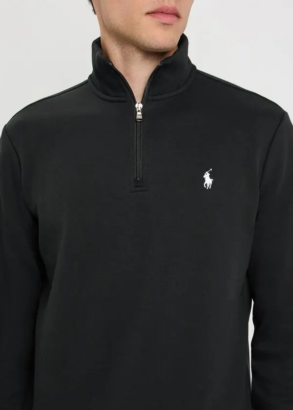 Polo Ralph Lauren Half-zip Cotton-blend Sweatshirt