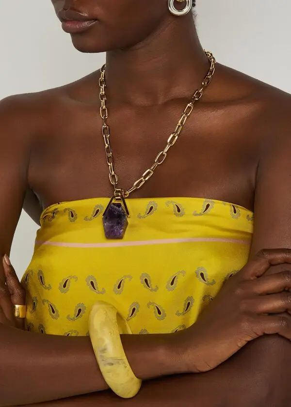 La DoubleJ Amethyst Pendant Necklace