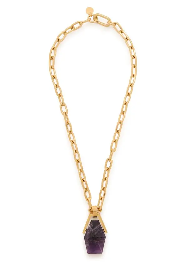 La DoubleJ Amethyst Pendant Necklace