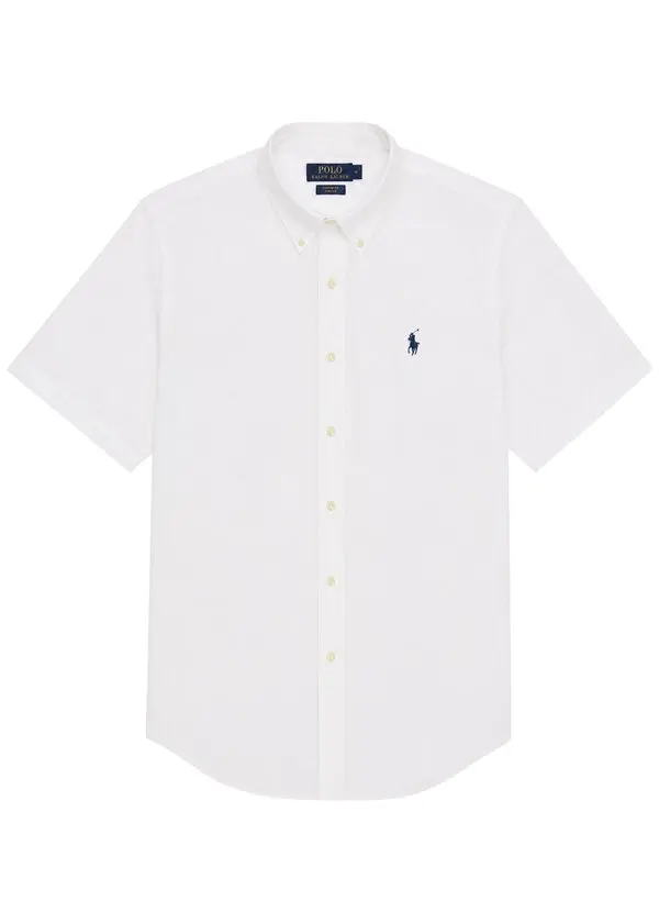 Polo Ralph Lauren Logo-embroidered Stretch-cotton Shirt