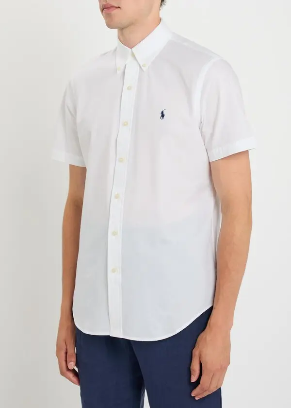 Polo Ralph Lauren Logo-embroidered Stretch-cotton Shirt