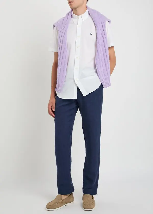 Polo Ralph Lauren Logo-embroidered Stretch-cotton Shirt
