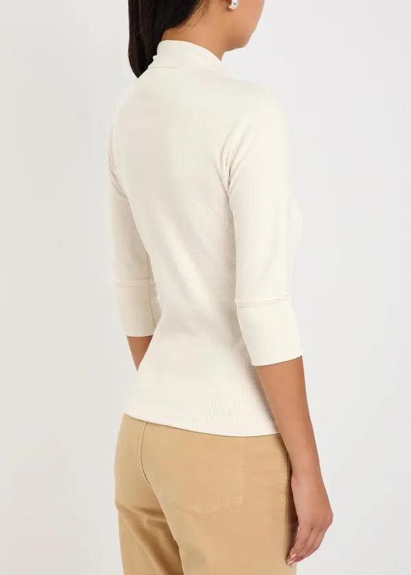 LEMAIRE Ascot Ribbed Cotton-blend T-shirt