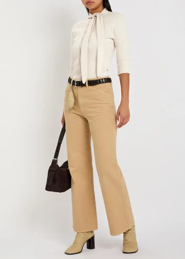 LEMAIRE Ascot Ribbed Cotton-blend T-shirt