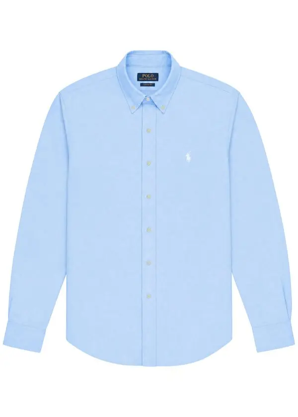 Polo Ralph Lauren Logo-embroidered Cotton Shirt - Blue