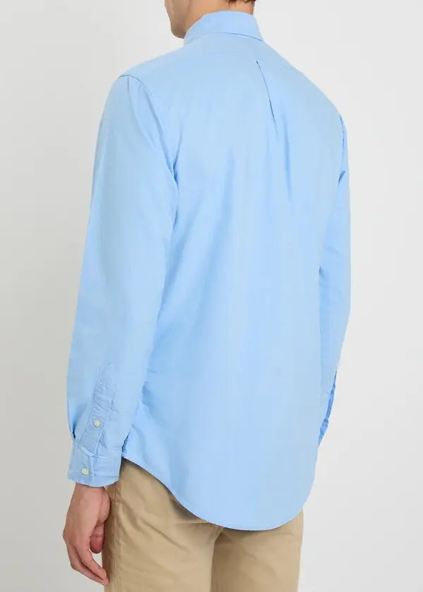 Polo Ralph Lauren Logo-embroidered Cotton Shirt - Blue
