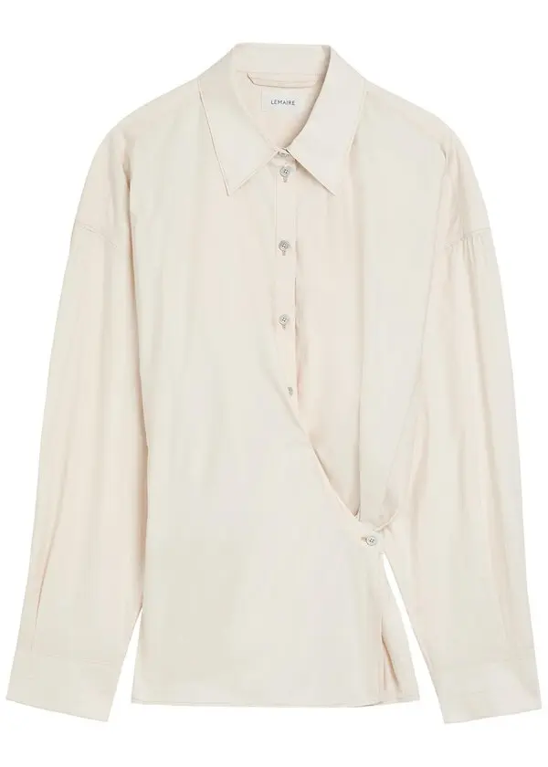 LEMAIRE Twisted Cotton And Silk-blend Shirt