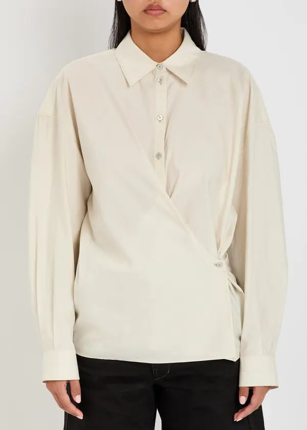 LEMAIRE Twisted Cotton And Silk-blend Shirt