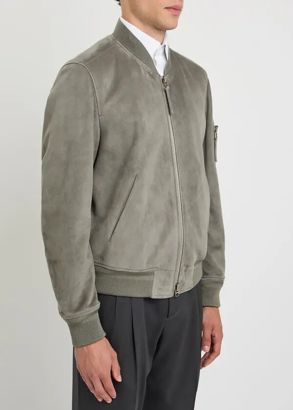 TOM FORD Suede Bomber Jacket
