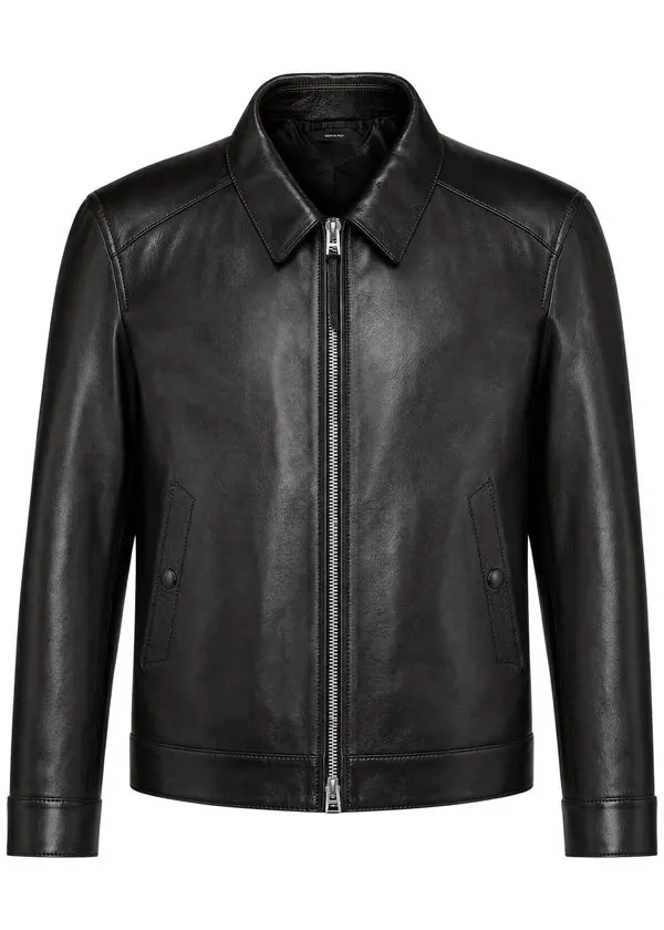 TOM FORD Leather Jacket - Black
