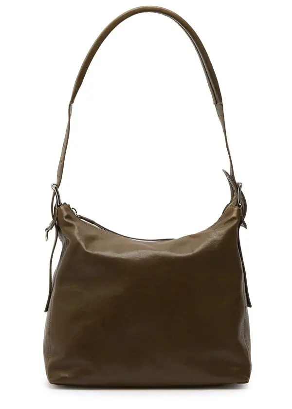 LEMAIRE Belted Small Leather Hobo Bag