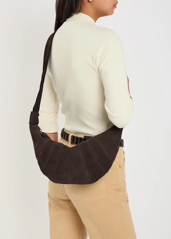 LEMAIRE Croissant Medium Nubuck Shoulder Bag