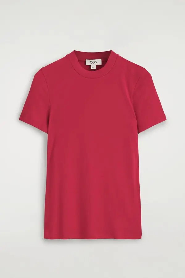 Cos Crepe-jersey T-shirt - Red