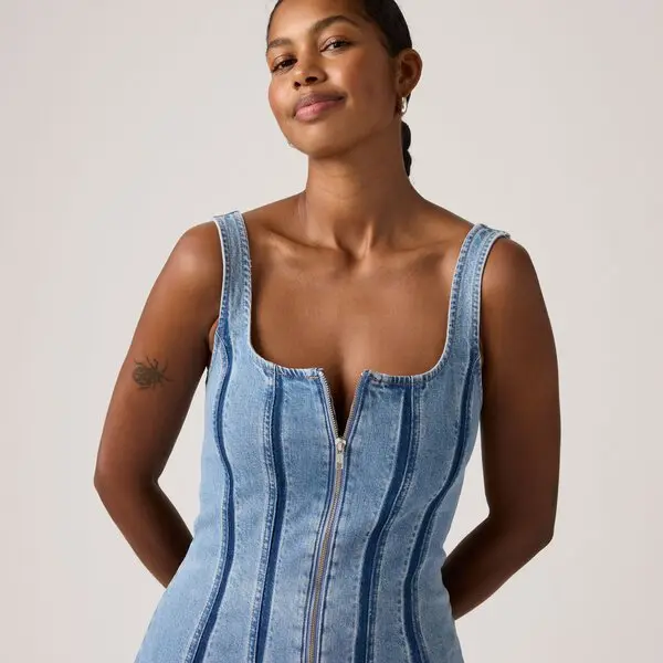 LEVI'S Seamed Zip Dress