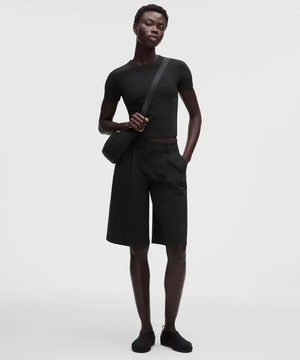Lululemon Little Jersey Tee Crewneck, Short Sleeve, Slim Fit - Black