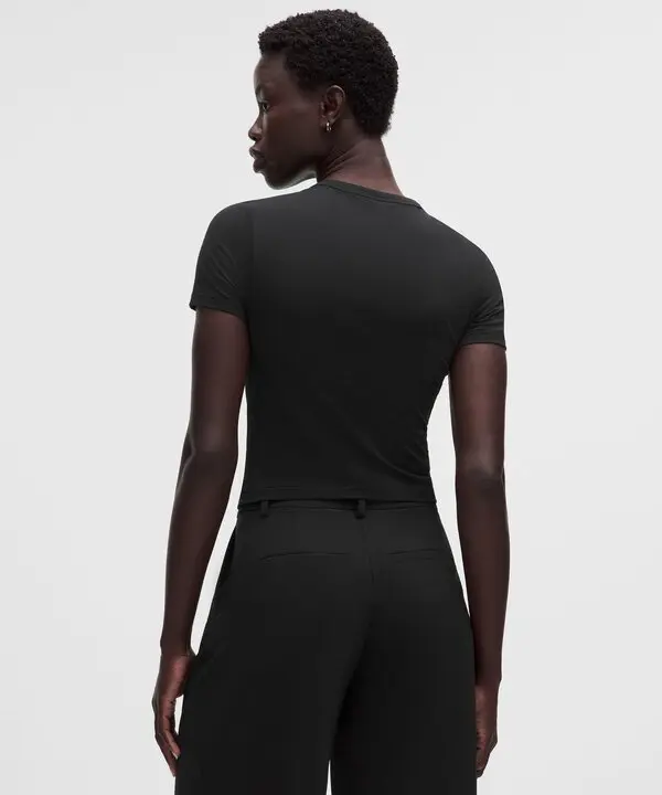 Lululemon Little Jersey Tee Crewneck, Short Sleeve, Slim Fit - Black