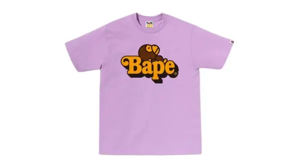 A BATHING APE Baby Milo Sleep On T-shirt - Violet