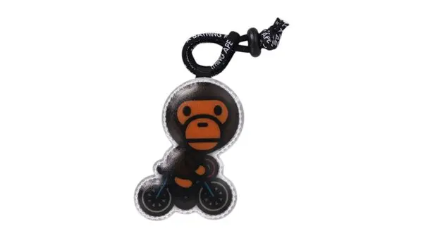 A BATHING APE Baby Milo Cycling Reflector Keychain - Navy Blue