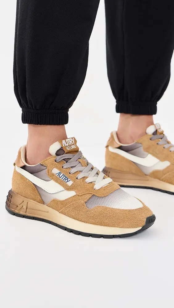 AUTRY Reelwind Low Suede Sneakers - Chocolate Brown/terra