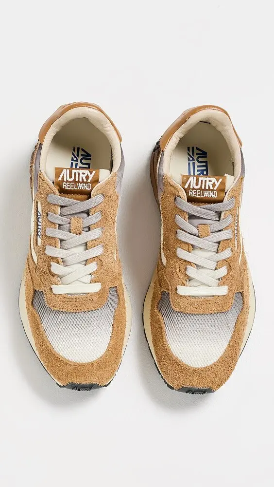 AUTRY Reelwind Low Suede Sneakers - Chocolate Brown/terra
