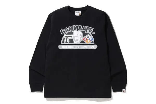 A BATHING APE Classic Gamma Ape Long Sleeve Tee Shirt