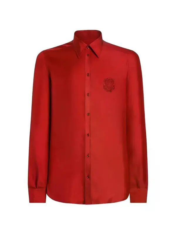 Dolce & Gabbana Martini Shirt In Silk Twill
