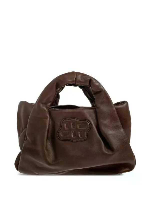 Munthe Logo Patch Tote Bag - Brown