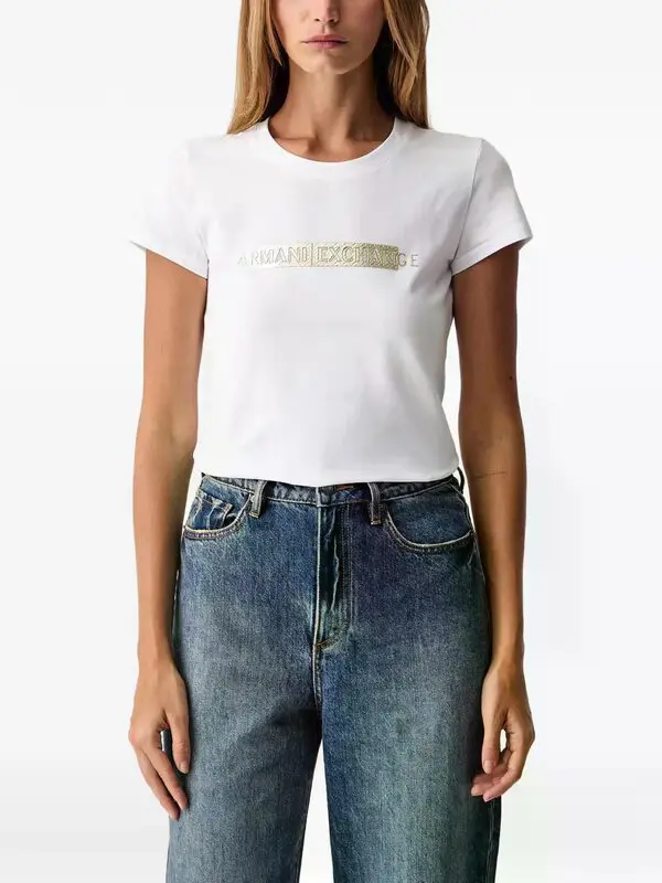 Armani Exchange Logo-detail T-shirt