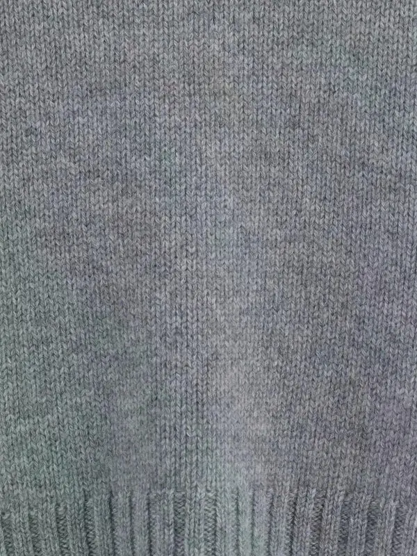 ALLUDE High-neck Ribbed-cuff Sweater