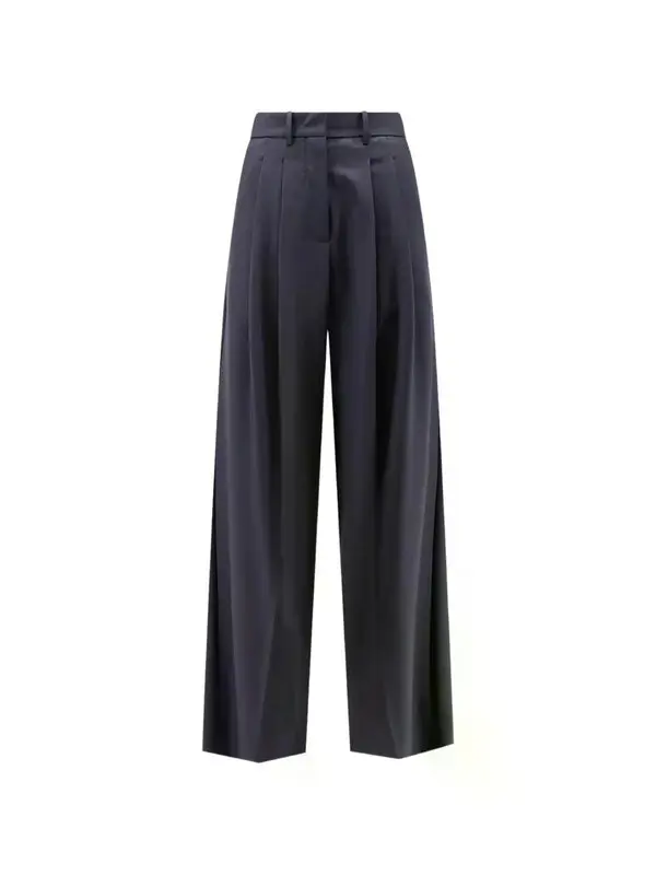 ALYSI Pleated Wide-leg Trousers