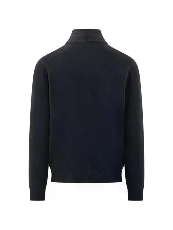 Malo Sergio Quarter-zip Cashmere Sweater - Blue