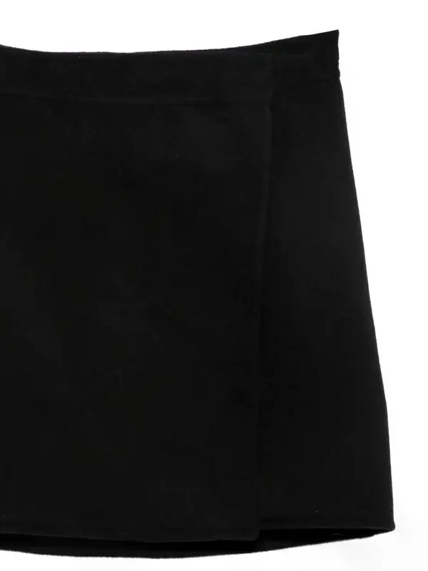 SEMICOUTURE Wrap Wool Mini Skirt