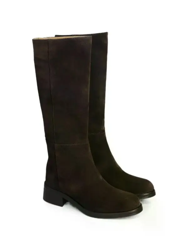 L'ARIANNA Suede Knee-length Boots