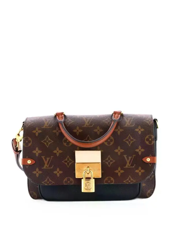 LOUIS VUITTON Vaugirard Handbag Monogram Canvas With Leather Satchel