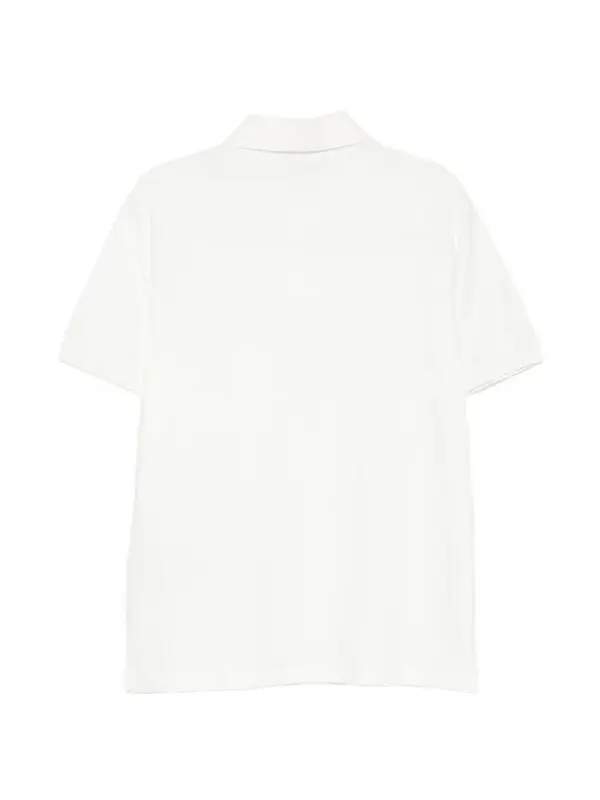 Emporio Armani Logo-embroidered Polo Shirt - White
