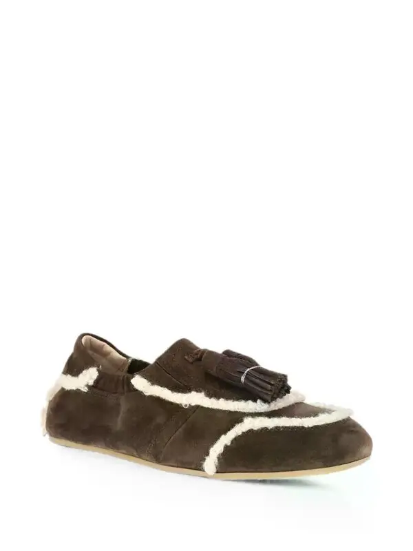 Fratelli Rossetti Tassel Shearling-trim Loafers