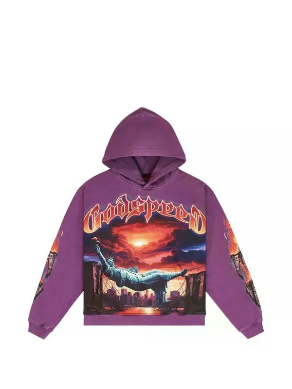 GODSPEED Graphic-print Long-sleeve Hoodie