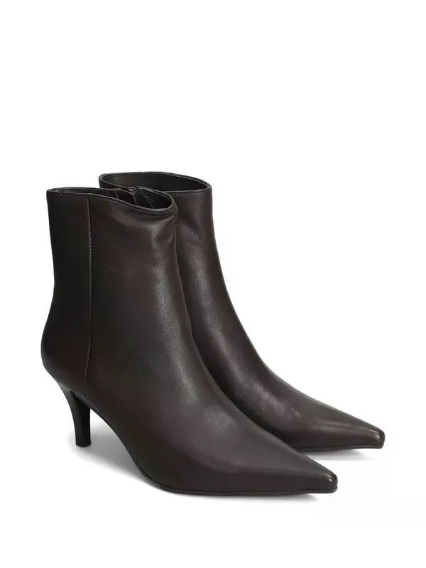 Lola Cruz Pointed-toe Ankle Boots - Brown