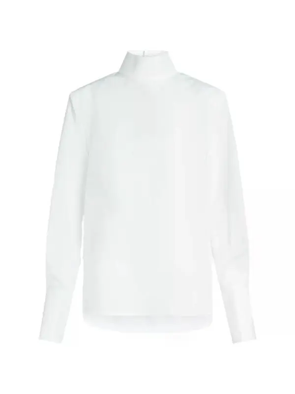 Karl Lagerfeld High-neck Blouse - White