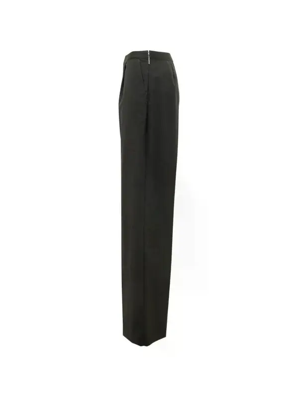 MSGM Logo Print Wide-leg Trousers