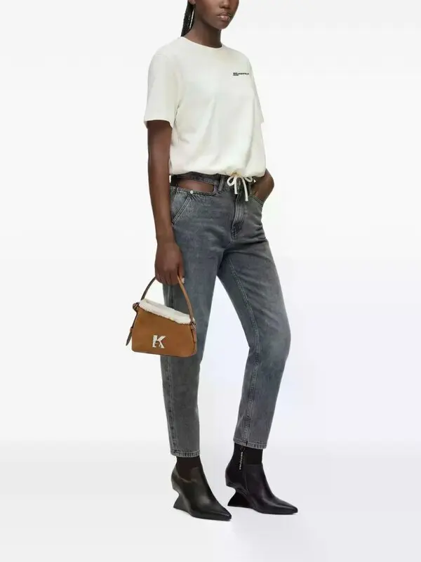 Karl Lagerfeld Logo-plaque Tote Bag - Brown
