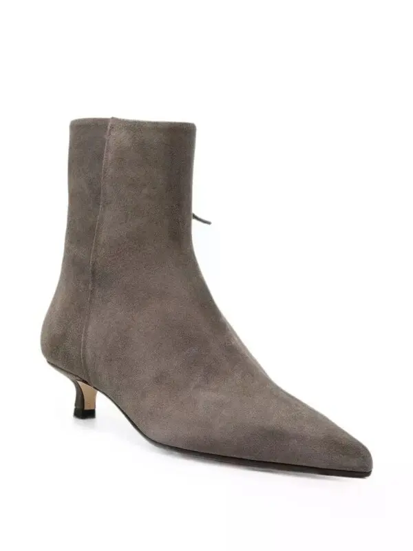 AeydĒ Sofie Pointed-toe Ankle Boots - Grey