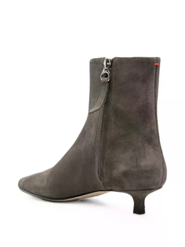 AeydĒ Sofie Pointed-toe Ankle Boots - Grey