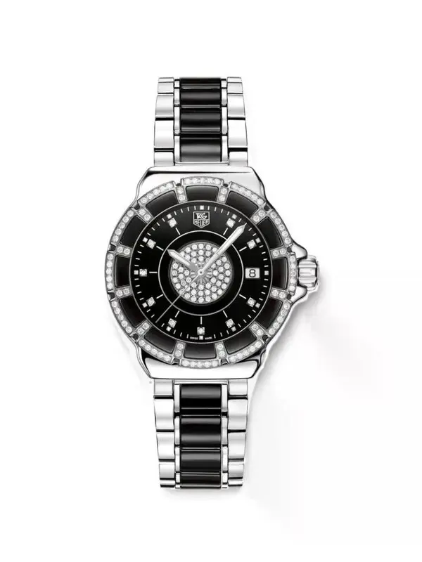 Tag Heuer Formula 1 37mm Watch With Crystal Embellishments - Black