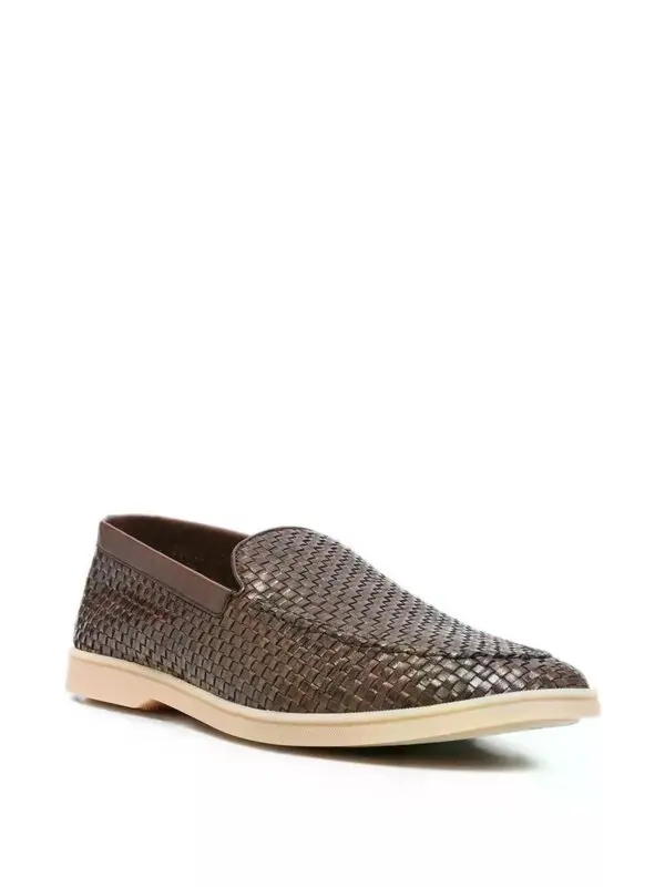 HENDERSON BARACCO Woven Leather Loafers