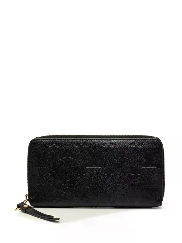LOUIS VUITTON 2019 Monogram Empreinte Zippy Wallet Long Wallets - Black