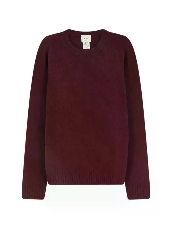 ALYSI Crew-neck Ribbed-trim Sweater
