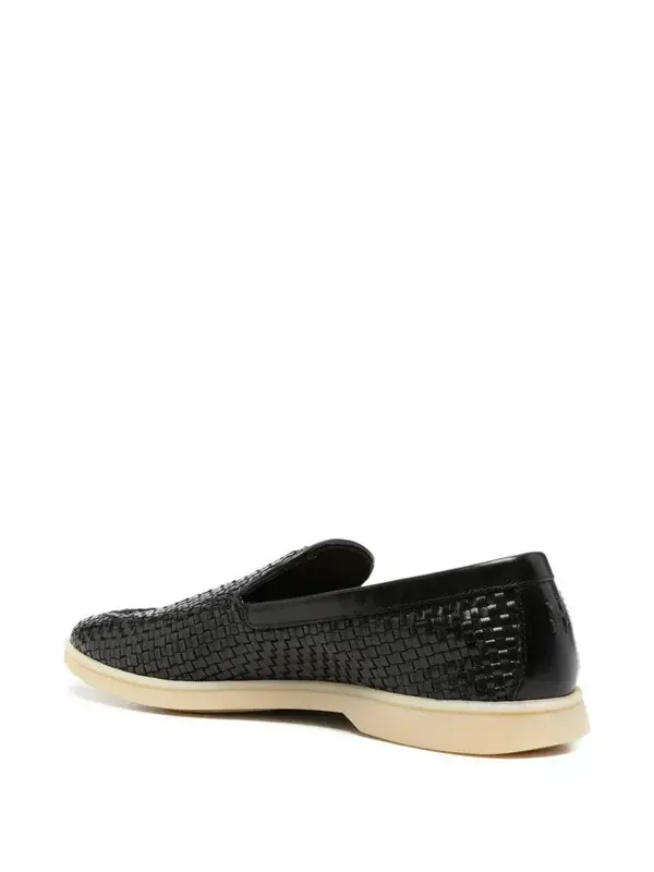 HENDERSON BARACCO Woven Leather Loafers