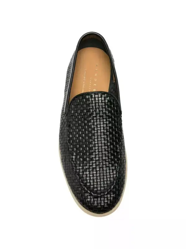 HENDERSON BARACCO Woven Leather Loafers