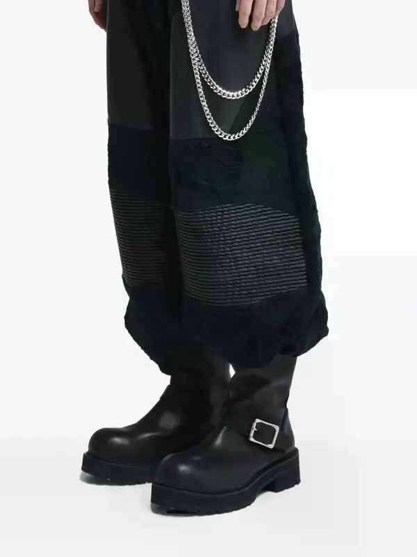FILTH Distressed Panelled Trousers